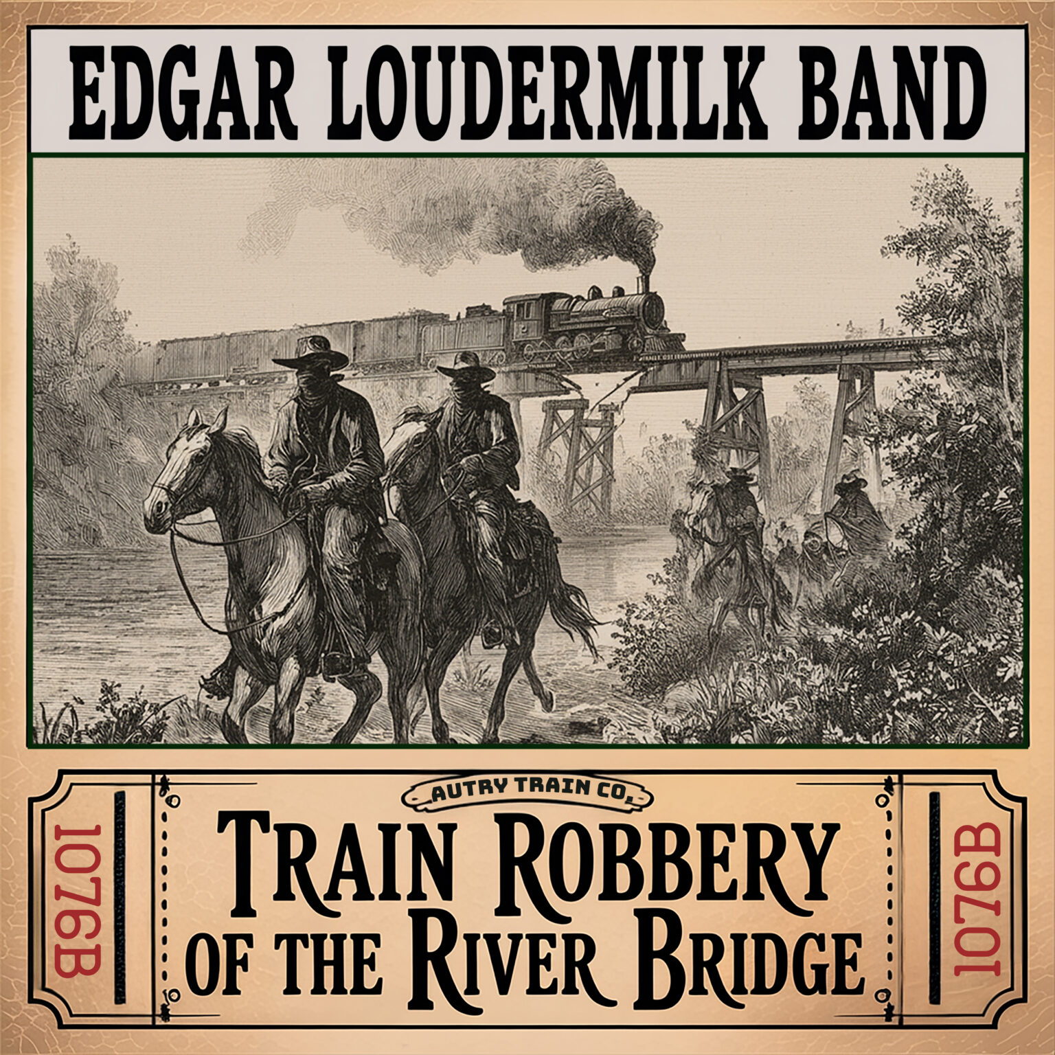 The Edgar Loudermilk Band Train Robbery Of The River Bridge - Country ...